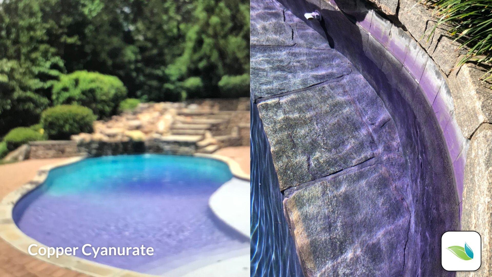 I shocked with chlorine, and the water changed color. Why?