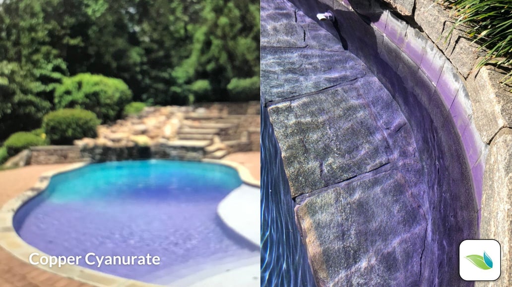 I shocked with chlorine, and the water changed color. Why?