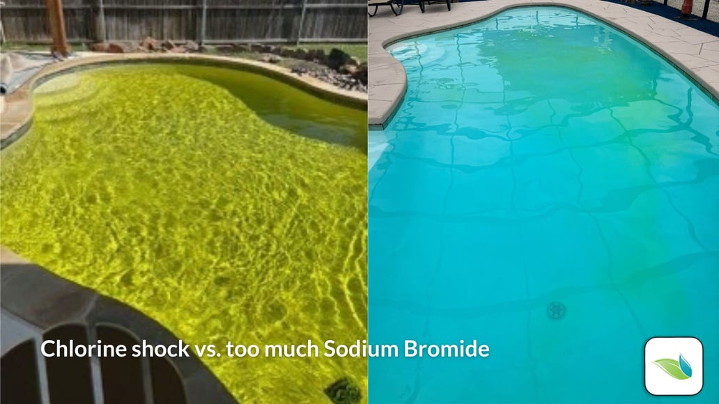 I shocked with chlorine, and the water changed color. Why?