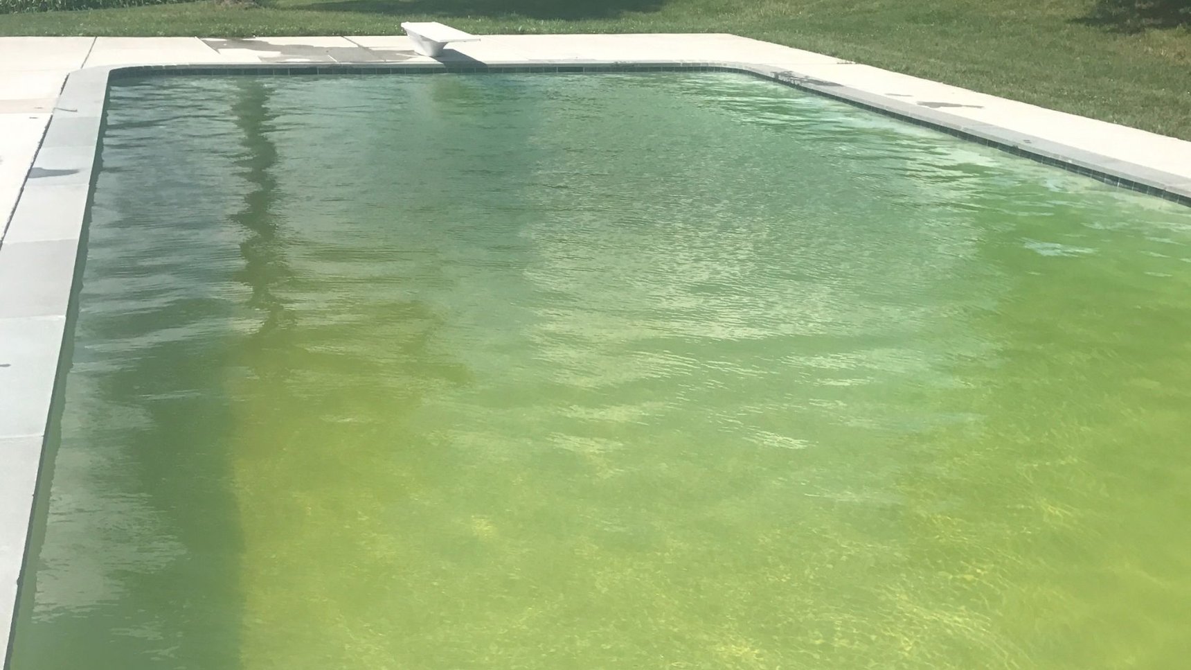 I shocked with chlorine, and the water changed color. Why?