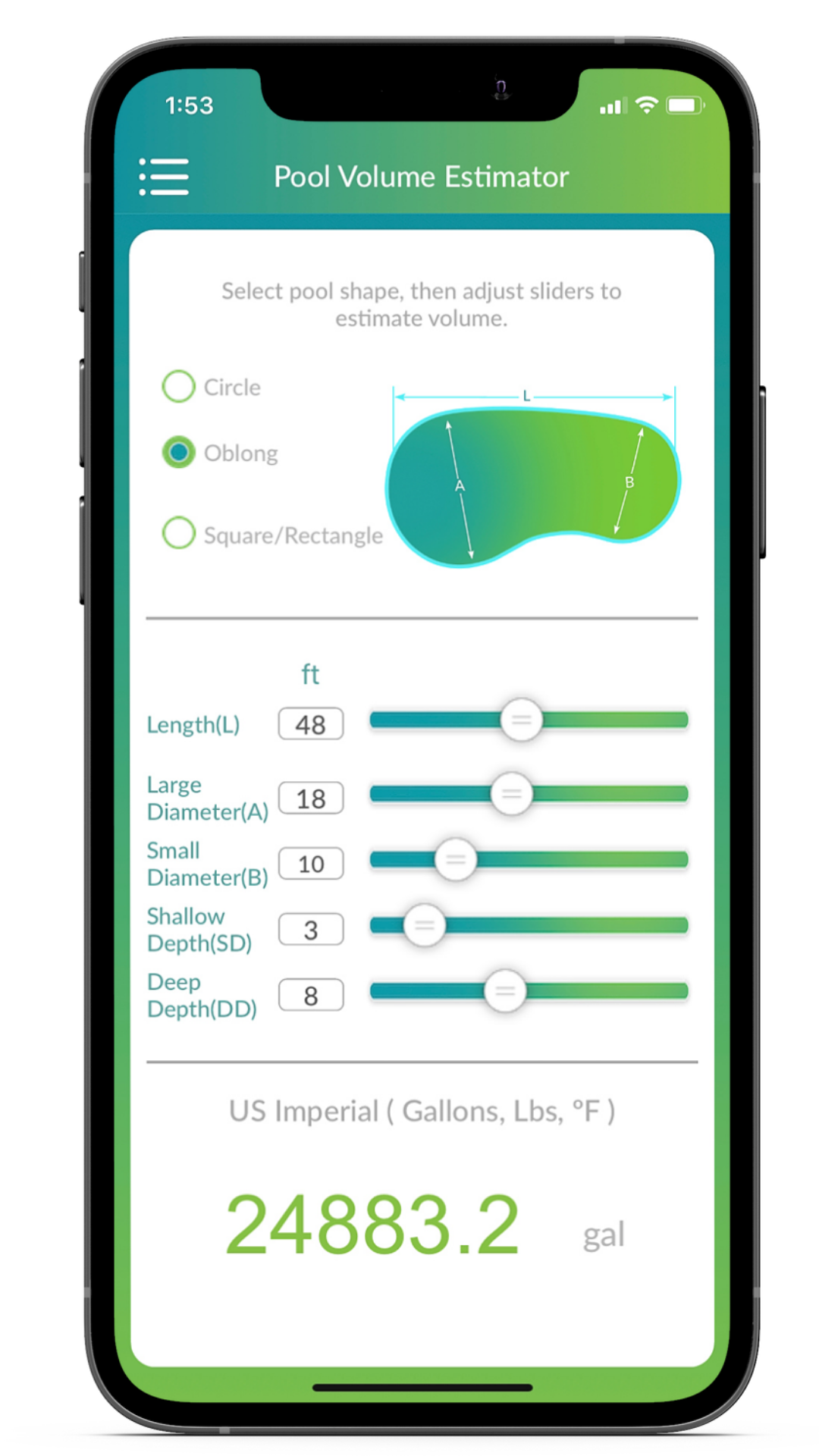 How to use the Pool Volume Estimator