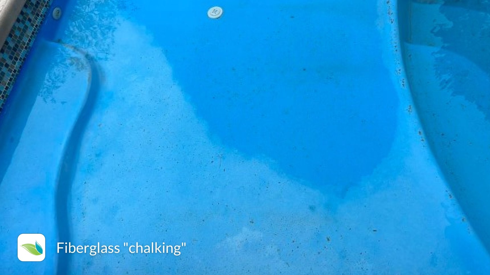 What is fiberglass "chalking", and what causes it?